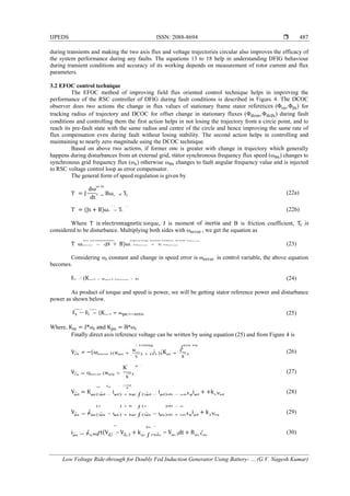Low Voltage Ride-through for Doubly Fed Induction Generator Using Battery-Storage System | PDF