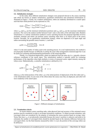 Impact of initialization of a modified particle swarm optimization on cooperative source ...