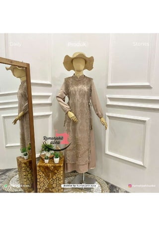 Jahit Gamis Brukat Outer by Rumah Jahit Azka | PDF