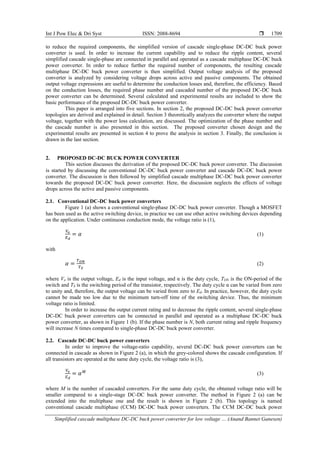 Simplified cascade multiphase DC-DC buck power converter for low voltage large current ...
