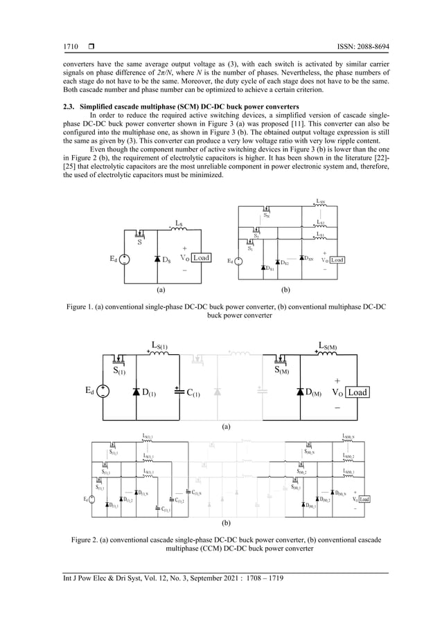 Simplified cascade multiphase DC-DC buck power converter for low ...