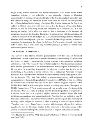Review of Harold Bloom's The American Religion | PDF