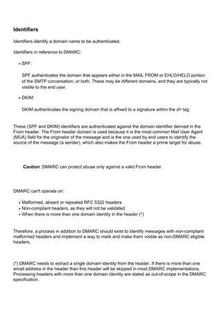 213946 dmarc-architecture-identifier-alignmen | PDF | Email | Internet