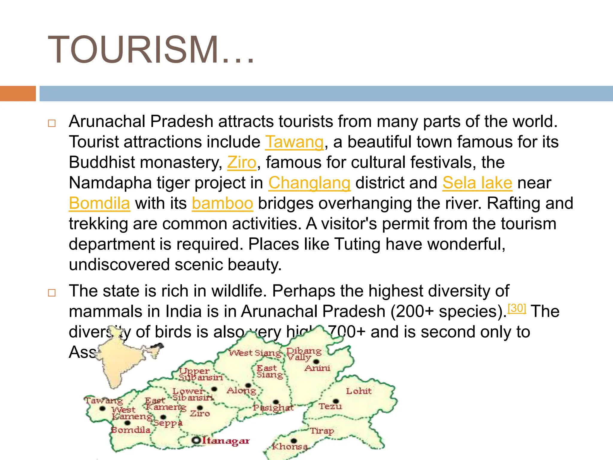 ArunachalPradesh presentation on all details of place and culture | PPTX