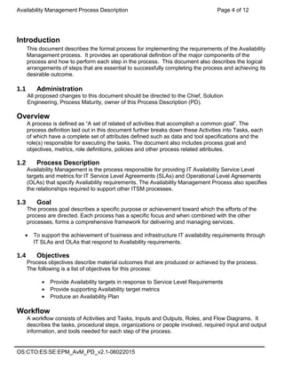 Availability Management PD v2.1 06.02.2015