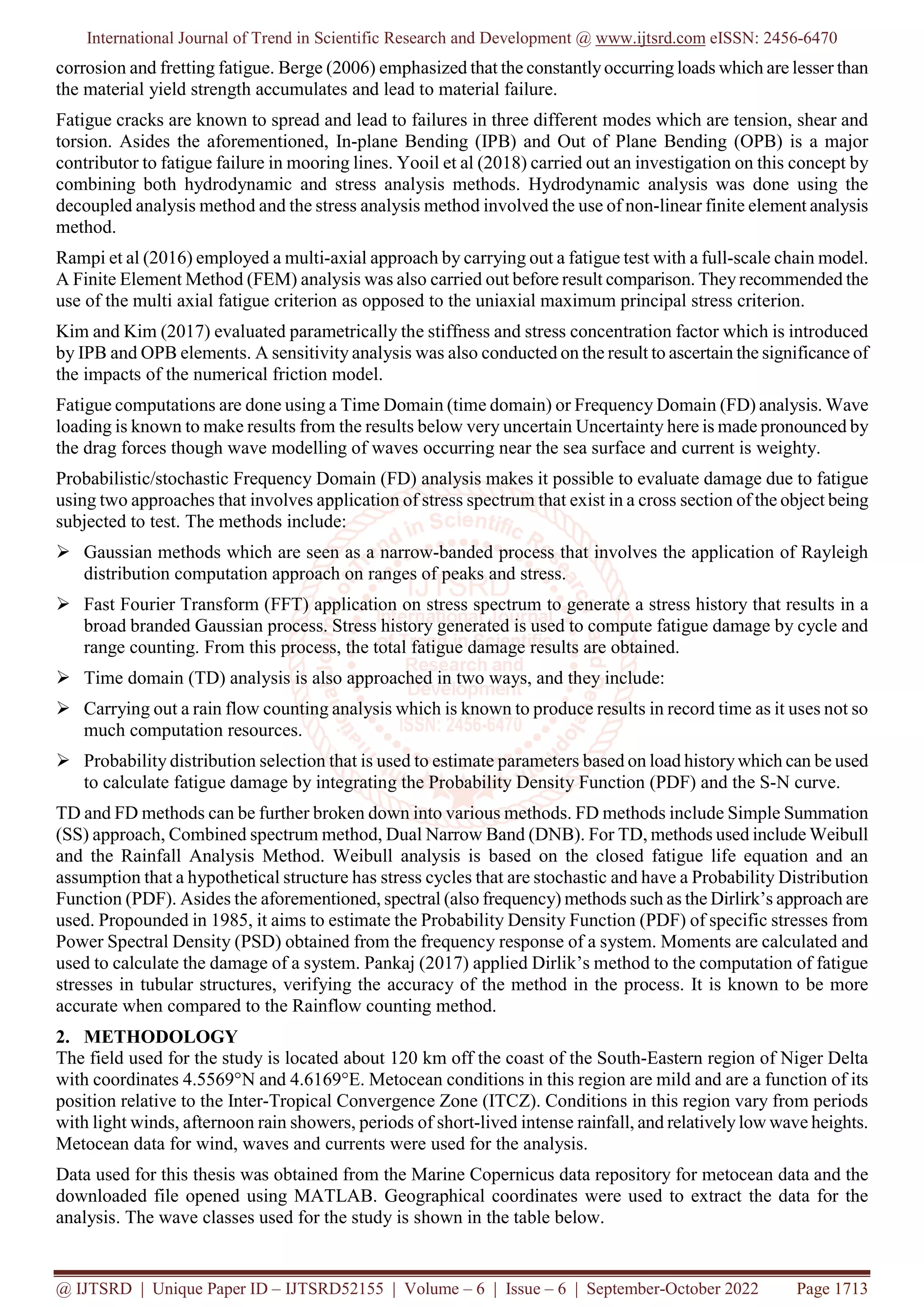 Assessment of Fatigue Failure in FPSO Mooring Systems | PDF