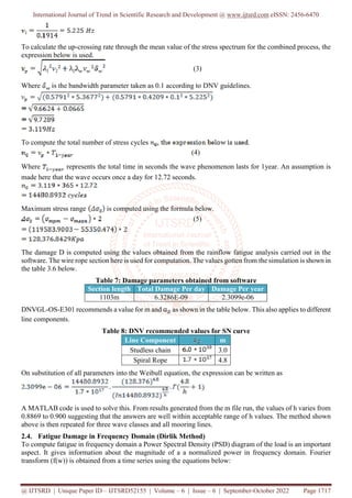 Assessment of Fatigue Failure in FPSO Mooring Systems | PDF