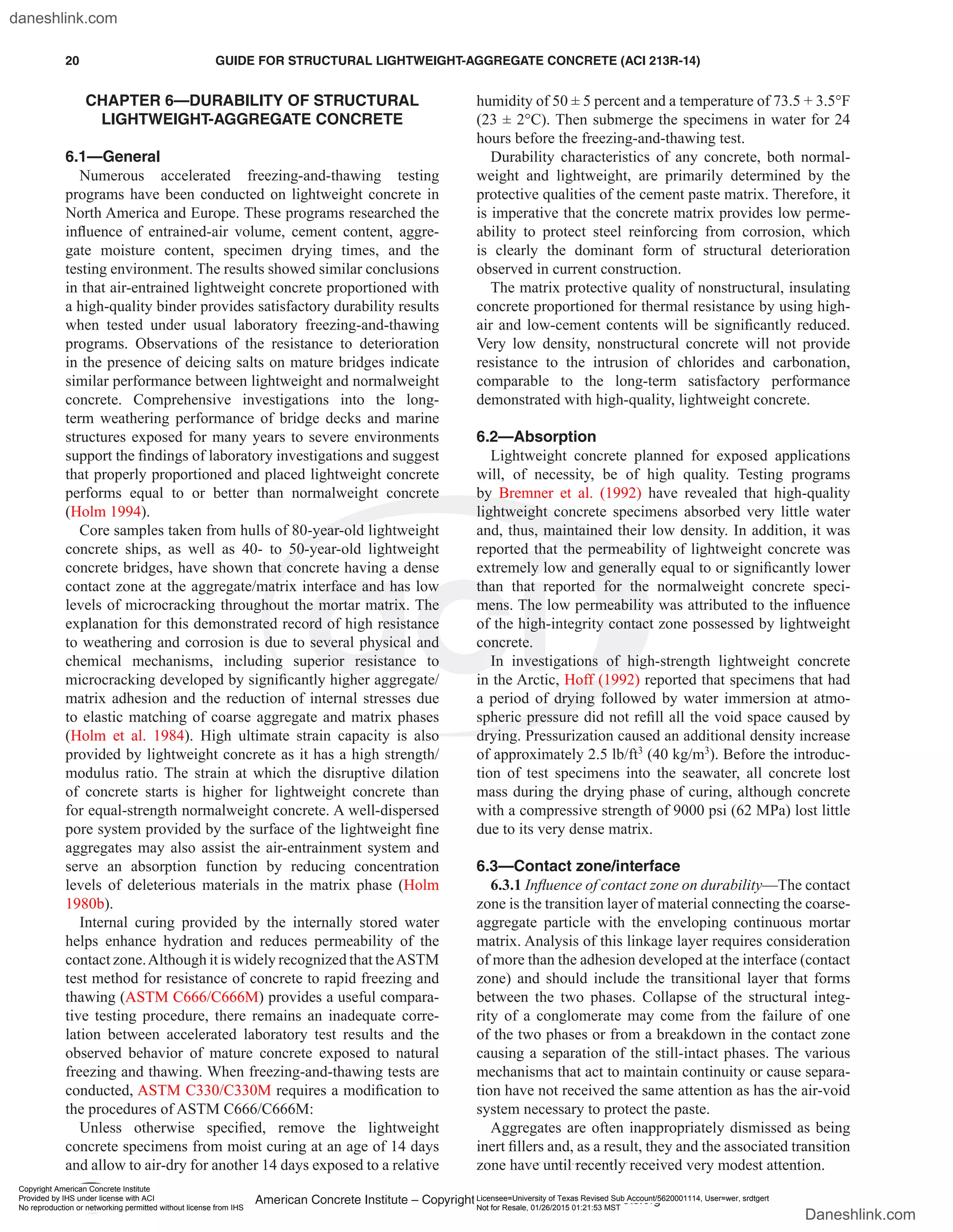 213r 14-guide-for-structural-lightweight-aggregate-concrete | PDF
