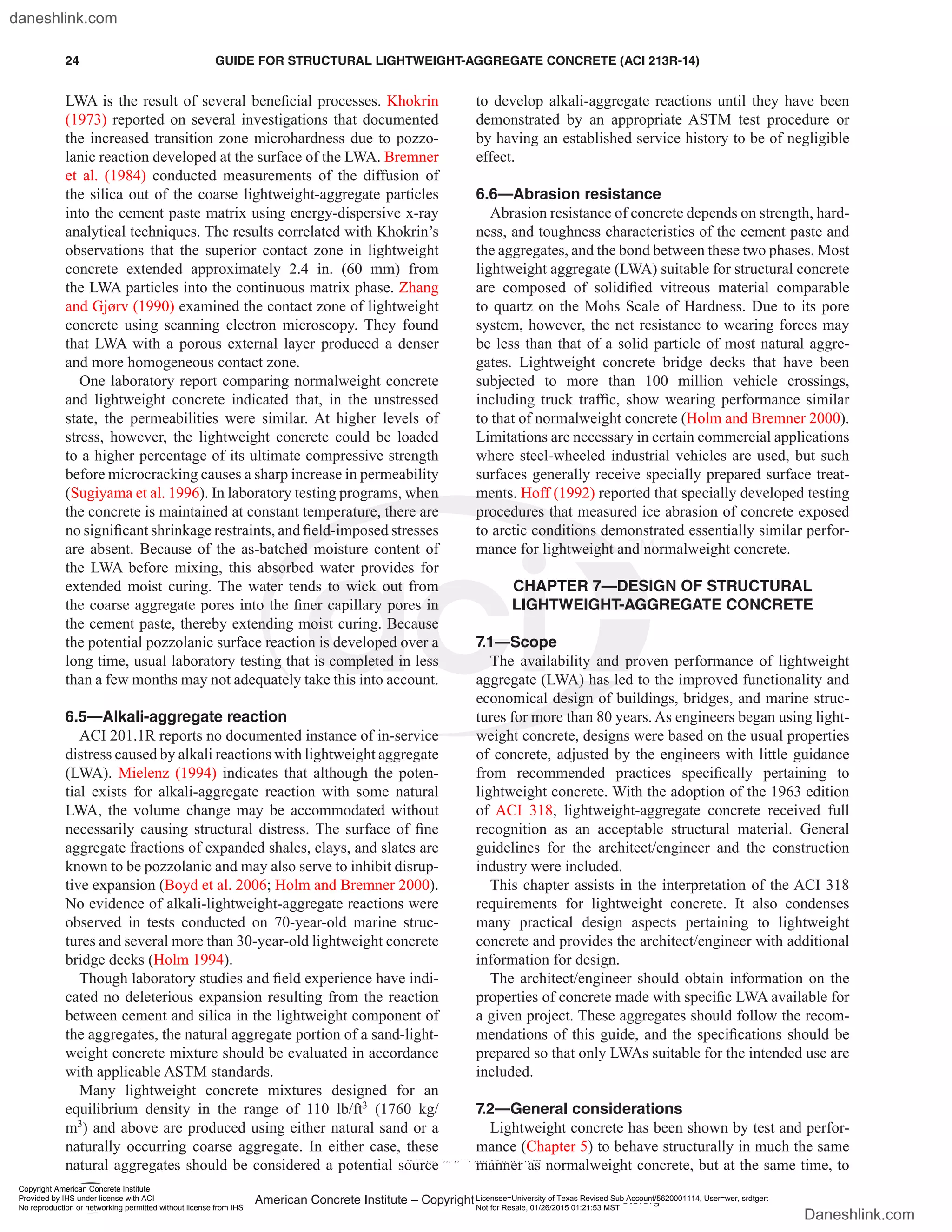 213r 14-guide-for-structural-lightweight-aggregate-concrete | PDF