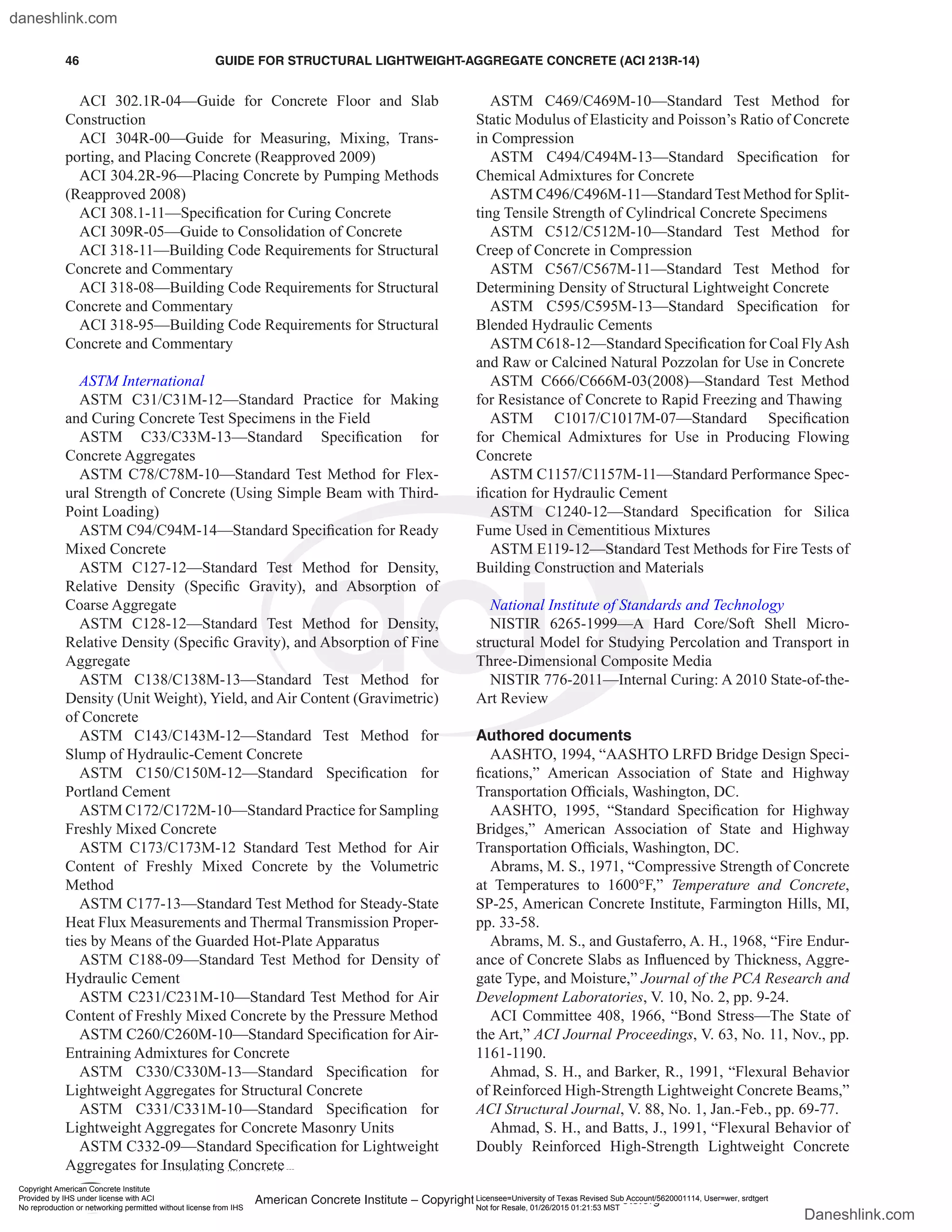 213r 14-guide-for-structural-lightweight-aggregate-concrete | PDF