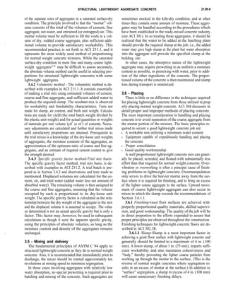 213 r 87 - guide for structural lightweight aggregate concret | PDF