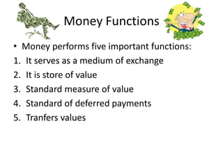 money, functions | PPTX
