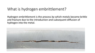 Hydrogen Embrittlement | PPTX