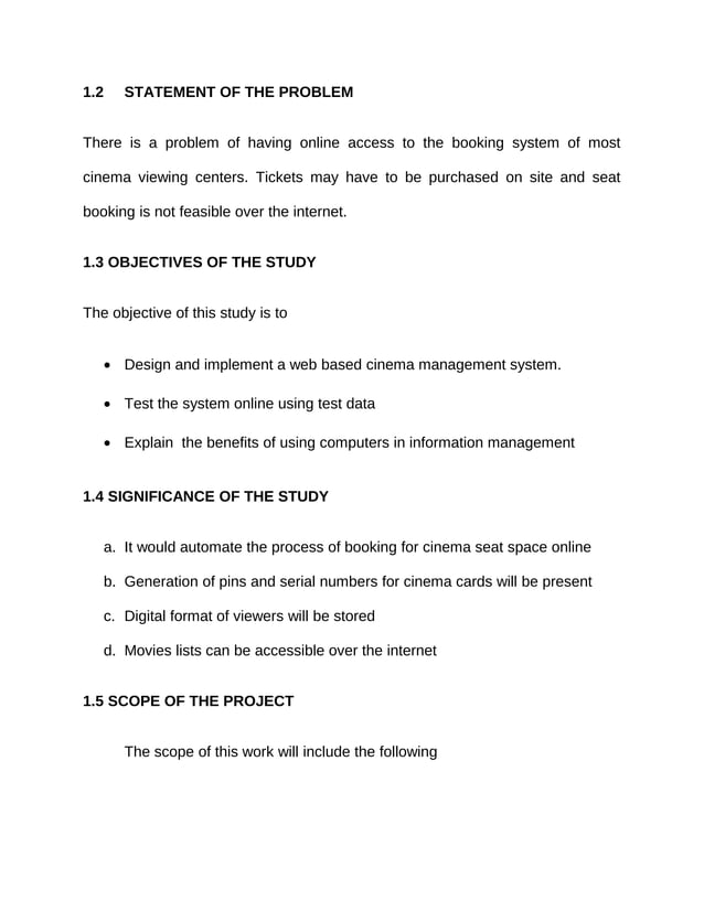 cinema-management-system[1] | PDF | Home Entertainment Systems ...