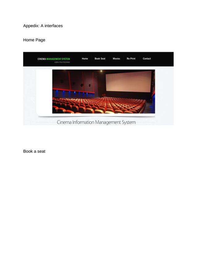 cinema-management-system[1] | PDF | Home Entertainment Systems ...