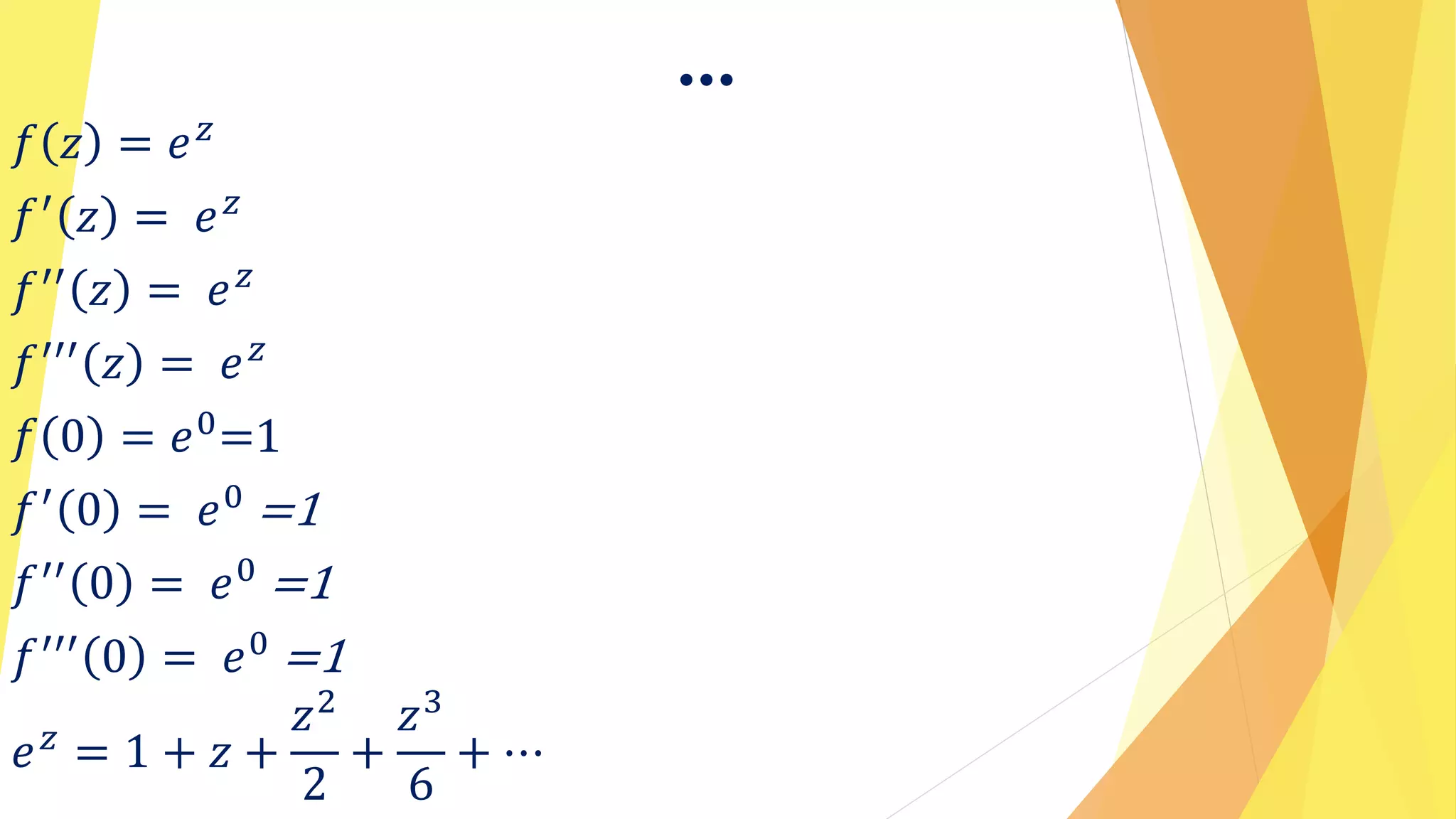 Convergence Of Power Series , Taylor And Laurent Theorems (Without Proof) | PPT