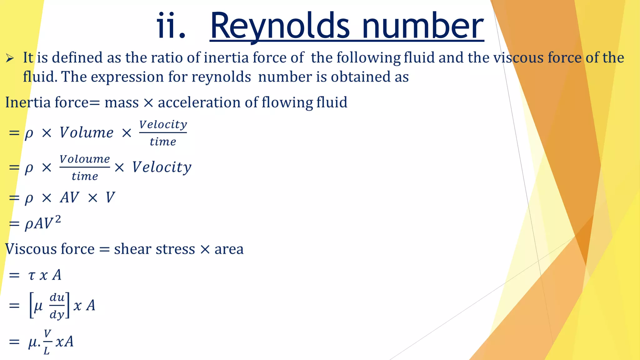 Reynolds Number And Experiment | PPT