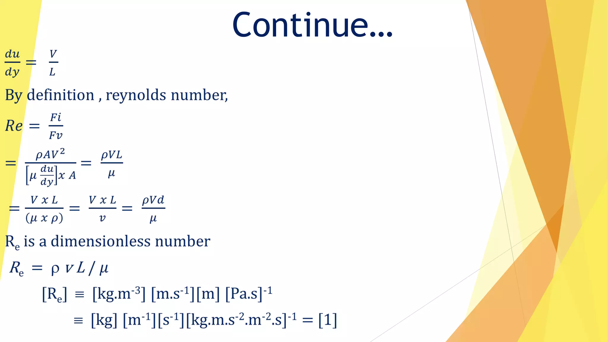Reynolds Number And Experiment | PPT