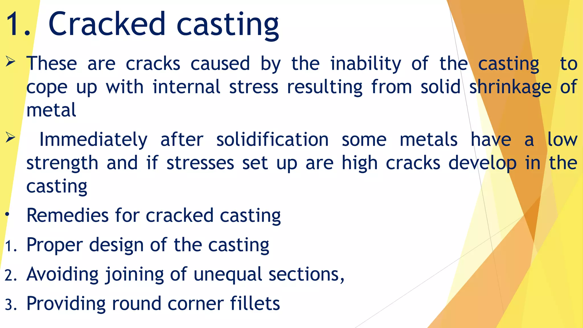 Casting Defects and Manufacturing Processes | PPT