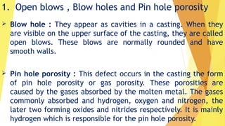 Casting Defects and Manufacturing Processes | PPT