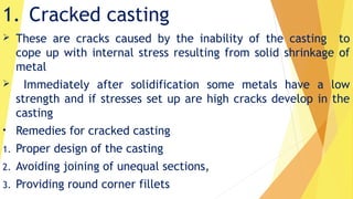 Casting Defects and Manufacturing Processes | PPT