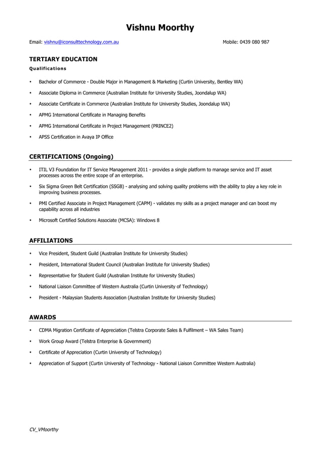 CV_VMoorthy 2015 | PDF