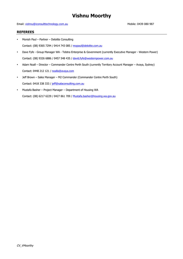 CV_VMoorthy 2015 | PDF