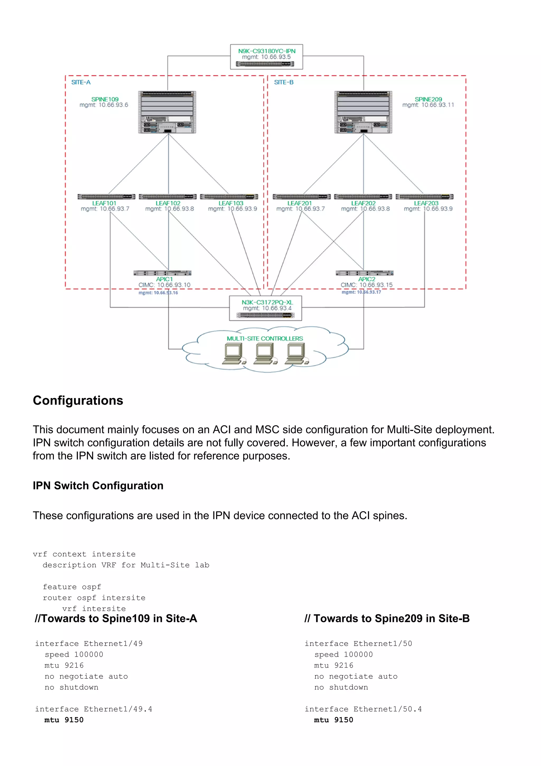 214270 configure-aci-multi-site-deployment | PDF | Computer Networking | Computing