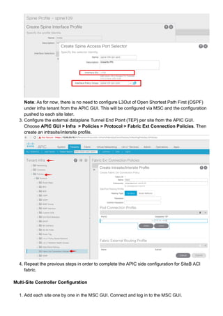 214270 configure-aci-multi-site-deployment | PDF | Computer Networking | Computing