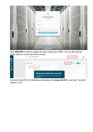 214270 configure-aci-multi-site-deployment | PDF | Computer Networking | Computing