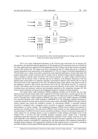 Reduction of total harmonic distortion of three-phase inverter using alternate switching ...