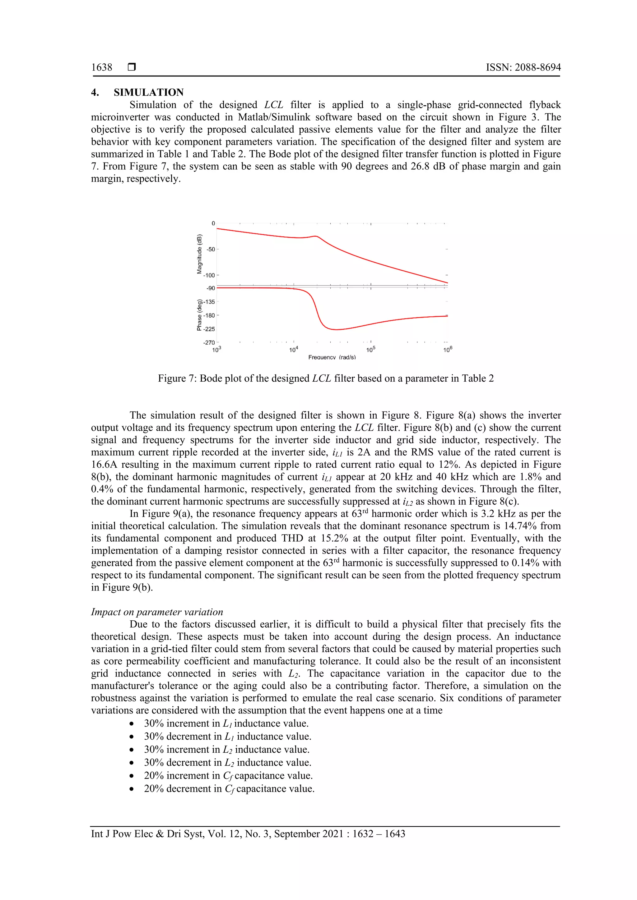 LCL filter design for grid-connected single-phase flyback microinverter ...