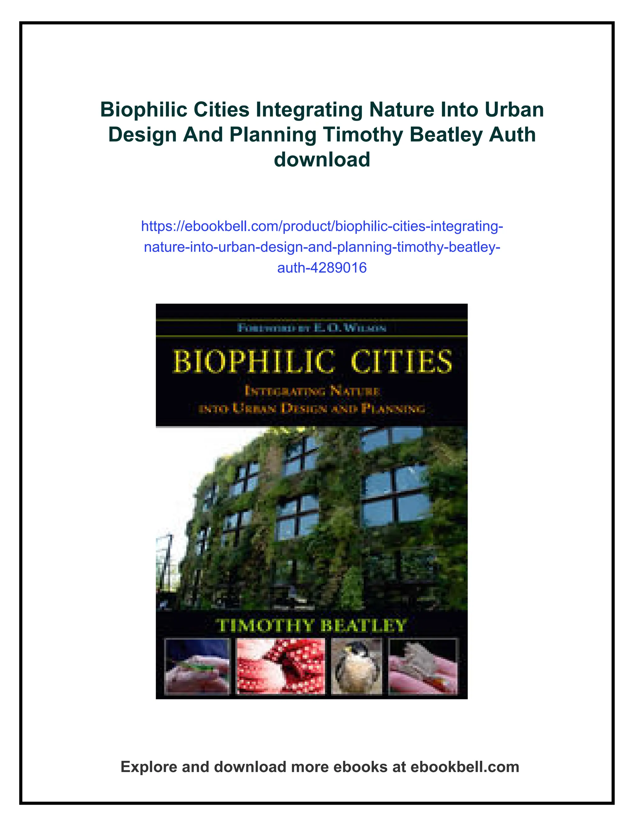 Biophilic Cities Integrating Nature Into Urban Design And Planning ...