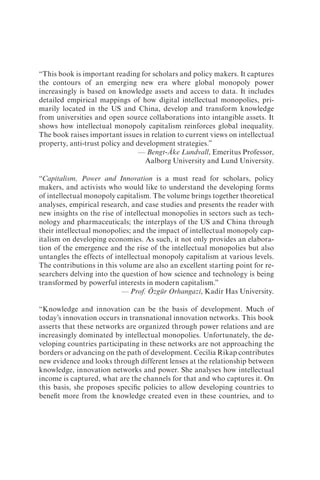 Capitalism Power And Innovation Intellectual Monopoly Capitalism ...