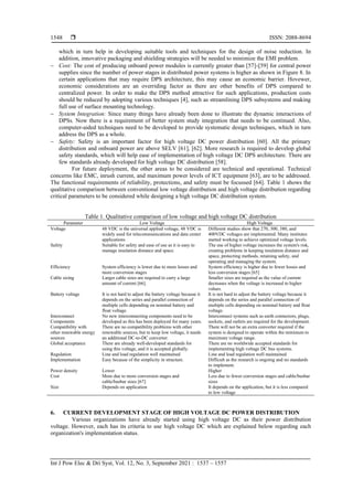 A comprehensive review of distributed power system architecture for ...