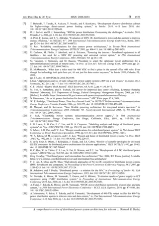 A comprehensive review of distributed power system architecture for ...