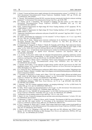 A comprehensive review of distributed power system architecture for ...