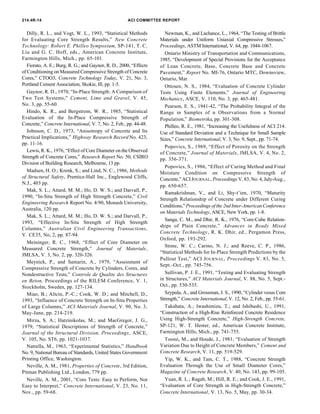 Guide for Obtaining Cores and Interpreting Compressive Strength Results ...