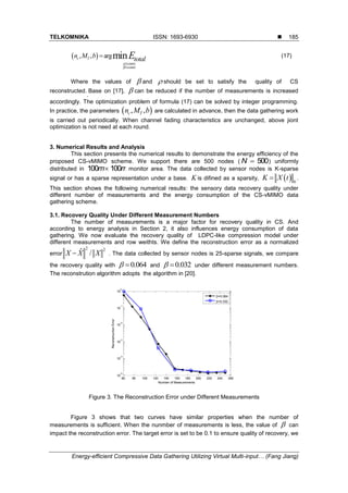 Energy-Efficient Compressive Data Gathering Utilizing Virtual Multi-Input Multi-Output | PDF