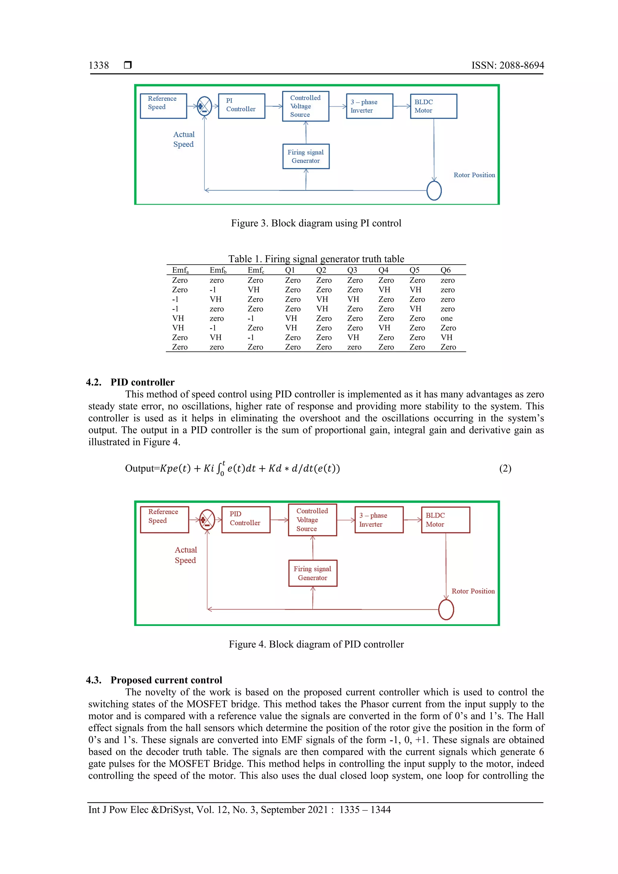 Performance Enhancement Of Bldc Motor Using Pid Controller Pdf