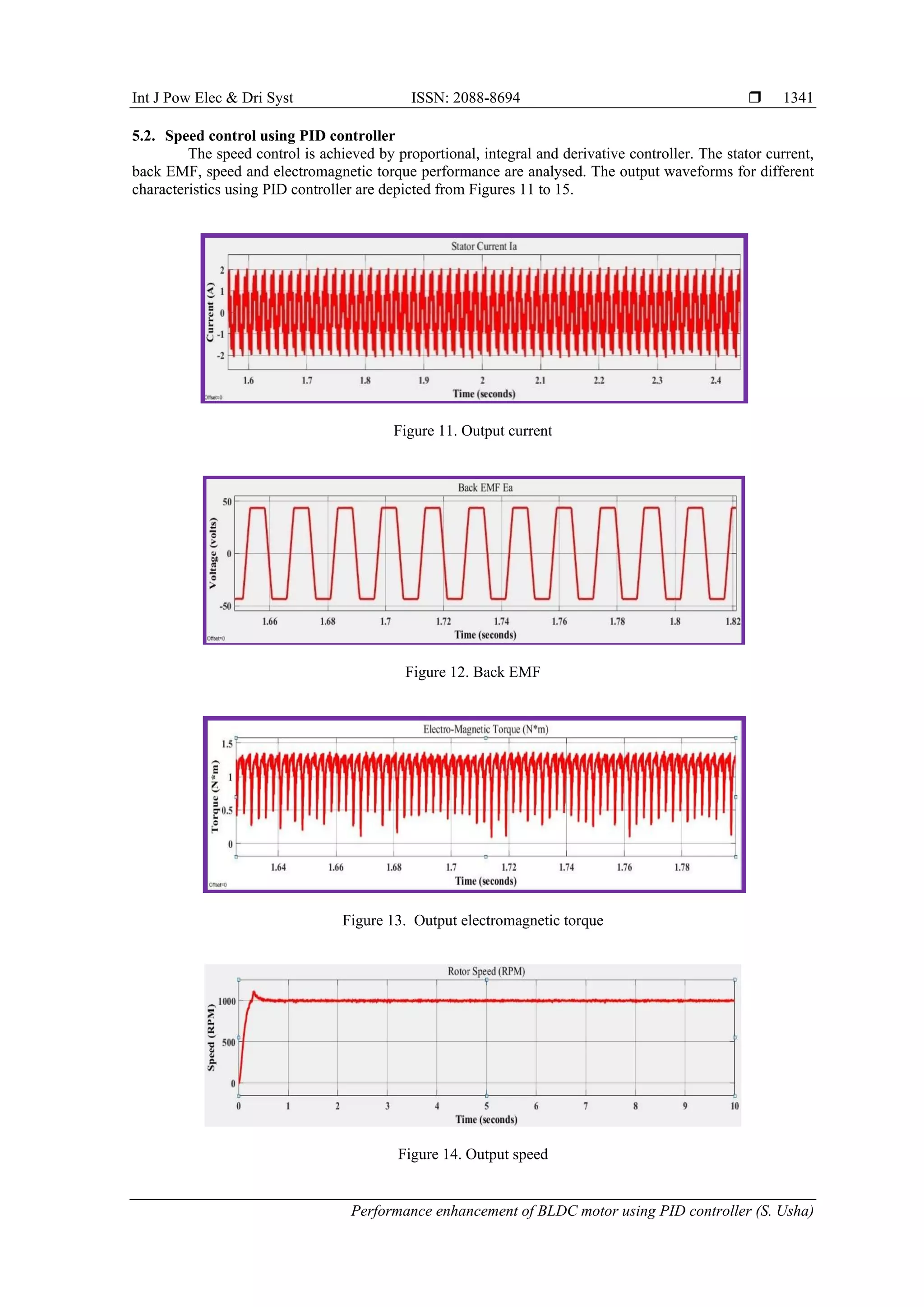 Performance enhancement of BLDC motor using PID controller | PDF