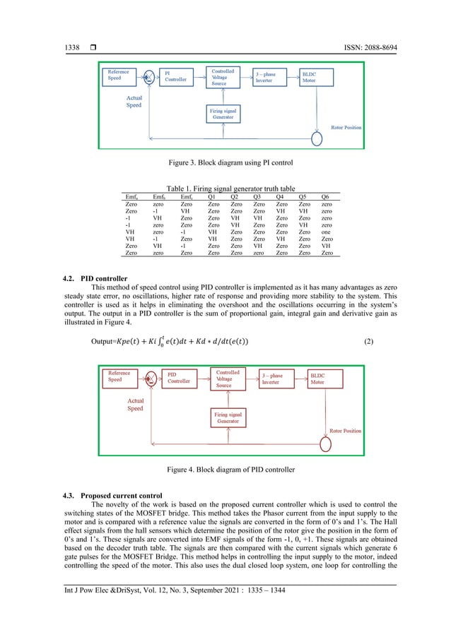Performance enhancement of BLDC motor using PID controller | PDF