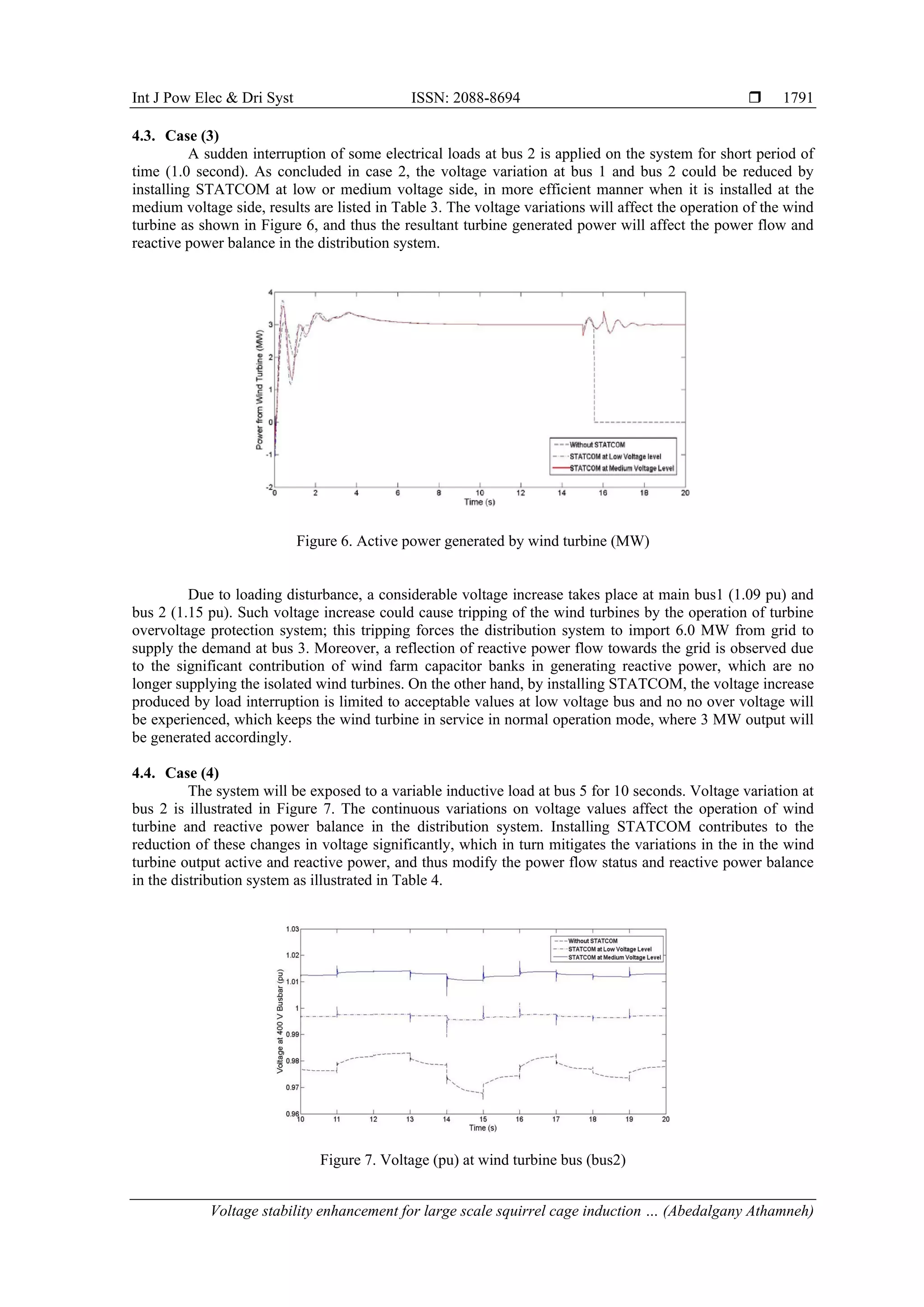 Voltage stability enhancement for large scale squirrel cage induction generator based wind ...