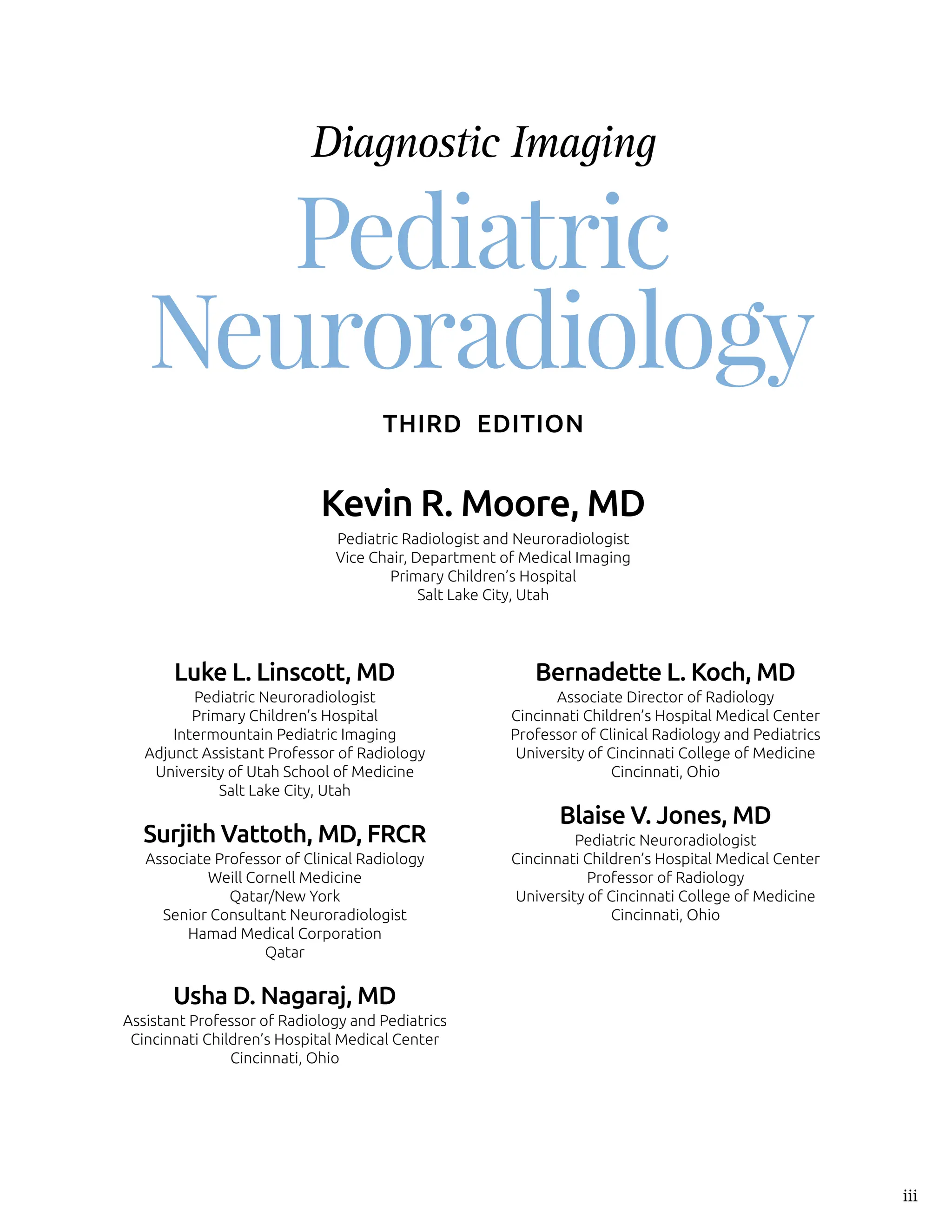 Diagnostic Imaging Pediatric Neuroradiology 3rd Edition Kevin R Moore | PDF