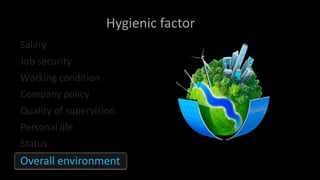 Two Factor Theory of Motivation by Frederick Herzberg | PPTX