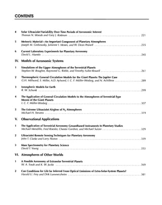 Atmospheres In The Solar System Comparative Aeronomy Michael Mendillo | PDF