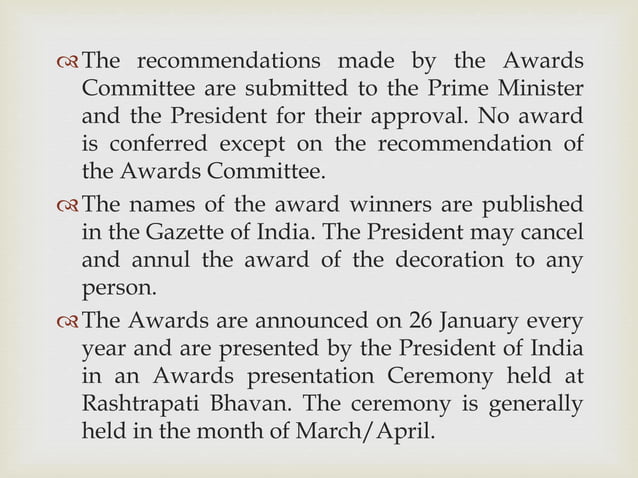 Indian Honour System | PPTX