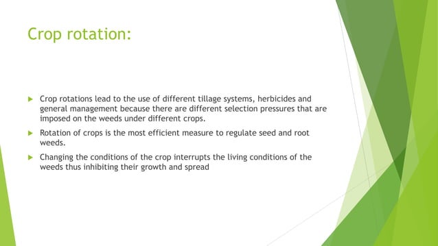 Cultural weed control | PPTX