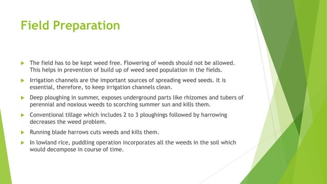 Cultural weed control | PPTX