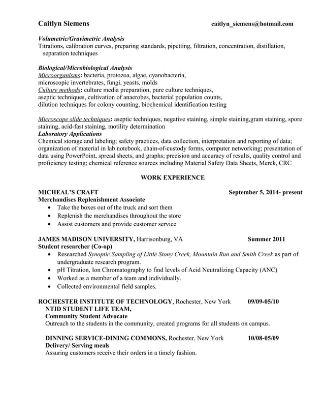 Resume Siemens 2015 | PDF